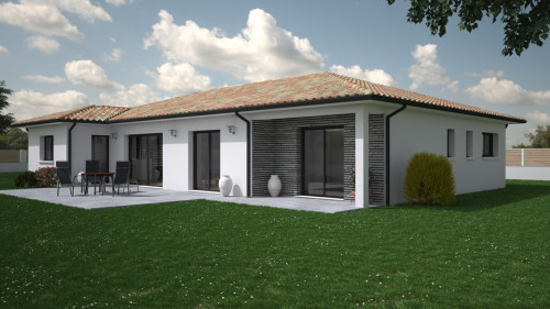 Modèle CLERAC : Maison de plain-pied 4 chambres avec un garage - Logis ...